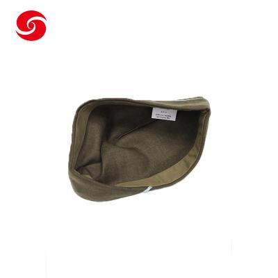 Cina Capitano di polizia militare Navy Officer Garrison Cap With Embroidered Logo in vendita