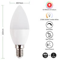 China E14 E26 Tuya Smart Light Bulb Voice Control WiFi Bluetooth for sale