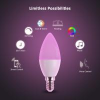 China E14 E26 Tuya Smart Light Bulb Voice Control WiFi Bluetooth for sale