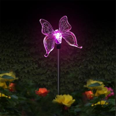 Cina La farfalla LED alimentato solare ha frantumato il cambiamento di colore di RoHS RGB delle luci all'aperto in vendita