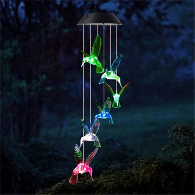 Cina Carillon di vento cambiante solare del colibrì di colore in vendita