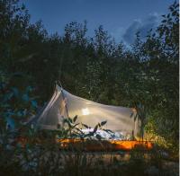 China Luci Inflatable Solar Lamp PVC Camping Lantern for sale