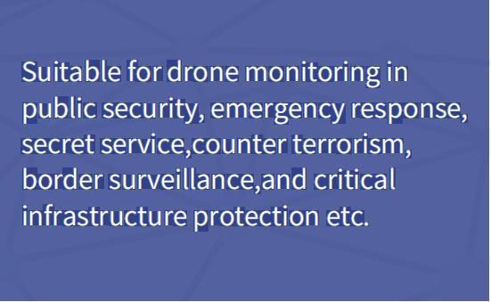 Handbag Portable Uav Drone Signal Detection Uas Detector up O 10km Range