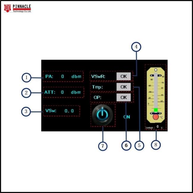 Solid State 200W RF High Power Module Amplifier 5.6g-6g Rack Mouted