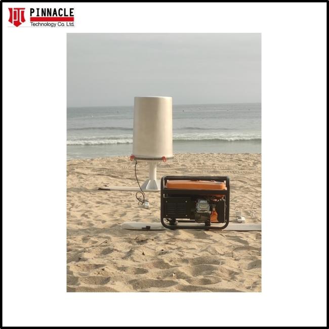 Outdoor Fixed-Type 1000W Anti-Drone Counter Uav/Drone Jammer with Internal Antennas and up to 7km Jamming Range