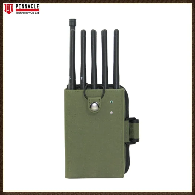 Handheld 10-Channels/Bands Mobile Phone Signal Jammer Lojack Signal Isolator, 5.8g, GPS Signal Jammer