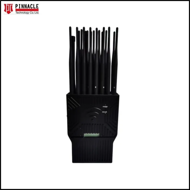 16-Antennas Handheld GPS GSM Bluetooth Signal Blocker 2g 3G 4G 5g WiFi 2.4G/5.8g Mobile Cell Phone Signal Jammer
