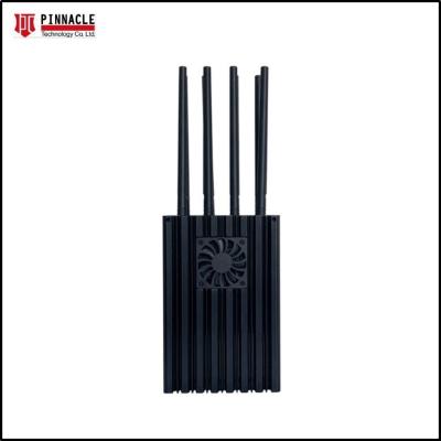China 8 Antenna Handheld Counter UAV Signal Jammer Drone Radio Jammer 80W for sale