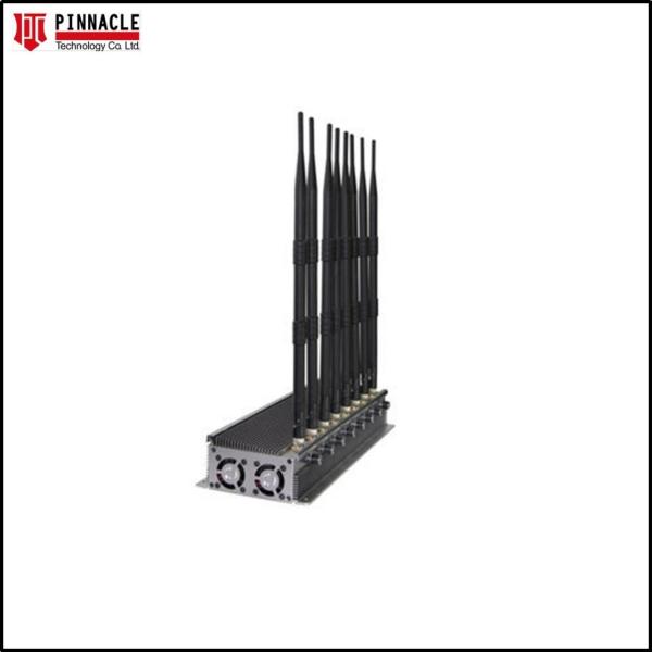 Powerful 8 Antennas Jammer Lojack GPS WiFi VHF UHF Cell Phone And Wifi Blocker 80W