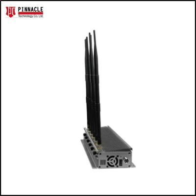 China 6 Antennas Desktop Mobile Phone Signal Jammer Device Power Controllable 315 MHz for sale
