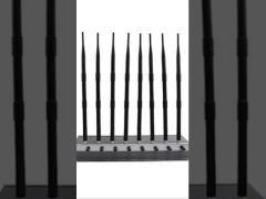 Potente 8 antenas Jammer Locker GPS Wi-Fi VHF UHF telefone celular e Wi-Fi Blocker 80W