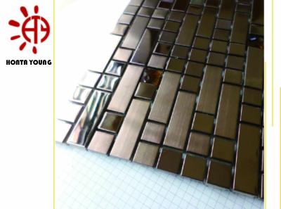 China HTY - TM 300 Good Quality Metal Mosaic Tile Made in Foshan Facory for sale
