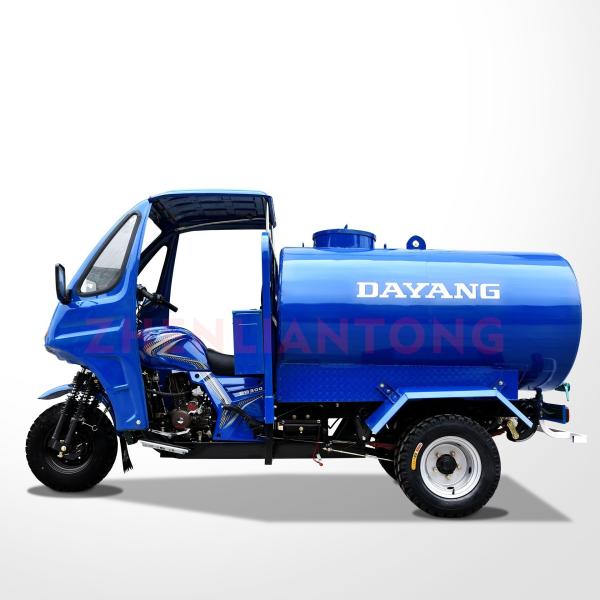 Quality 250cc Motorized Special Cabin Roof Delivery Water Tank 1000L Tricycles with for sale