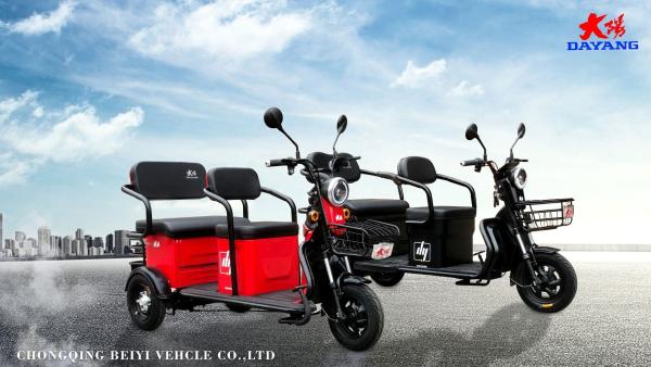 Quality 350W Electric Tricycle For Adult Passenger And Cargo Carrier 100KG Loading for sale