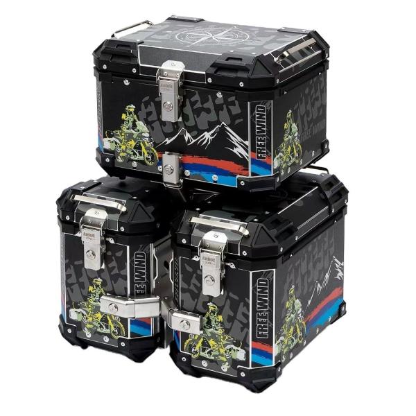 Quality 36L Large Capacity Aluminum Motorcycle Rear Top Case for Scooters and Motorcycle for sale