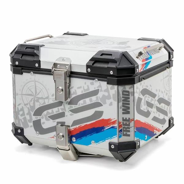 Quality Quick Release Locking System Motorcycle Top Box 45l Aluminium Adventure Bike for sale