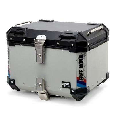China Snel loslaten vergrendelingssysteem DAYANG 45L Aluminium legering Motorfiets Top Box Achterste Top Casing Te koop