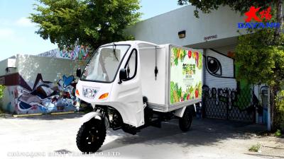 中国 鉄のキャビンと水力後部ブレーキの3輪冷蔵庫貨物三輪車 販売のため