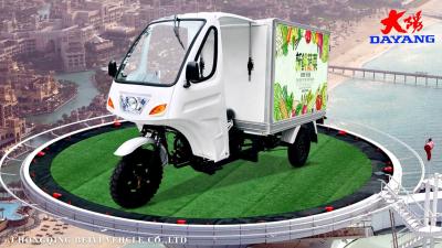 中国 鉄のキャビンと水力後部ブレーキの3輪冷蔵庫貨物三輪車 販売のため