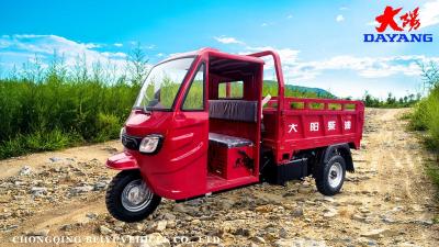 China Triciclo com motor resfriado a água com duas luzes e grande capacidade de carga à venda