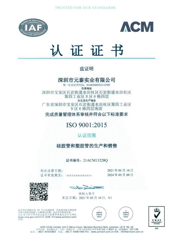 ISO 9001:2015 - RayNeon Technology Co.,LTD.
