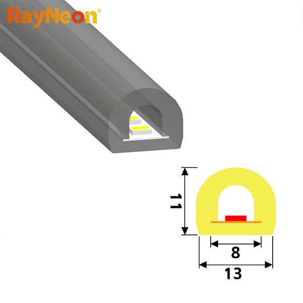 Quality 13*11 LED Silicone Neon Flexible Light Strip 180 Degree Circular Waterproof LED for sale