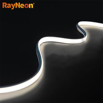 China Fan Shaped Silicone Neon Strip Light Waterproof Flexible 90 Degree Curved LED Strip Light for sale