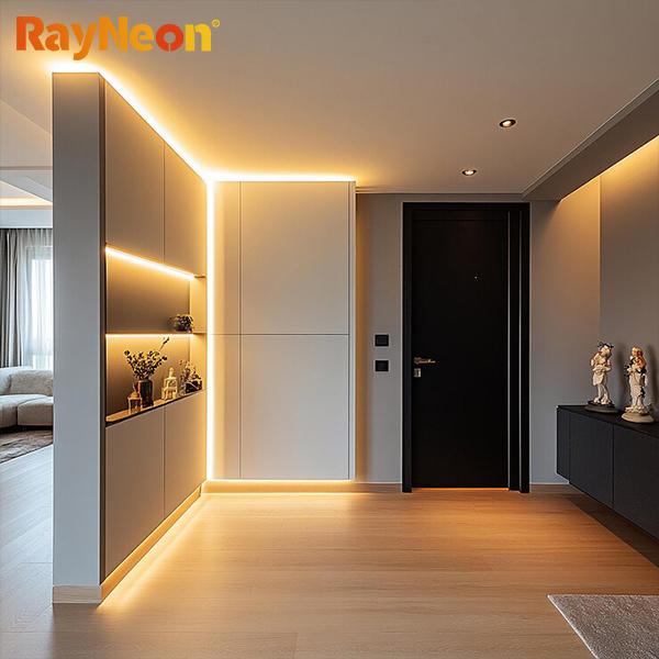 Quality 12mm Width Flexible LED Strip Light IP65 Waterproof For Staircase Indoor for sale