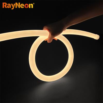 Cina Striscia luminosa al neon LED in silicone circolare IP67, luce al neon flessibile a LED a 360 gradi in vendita
