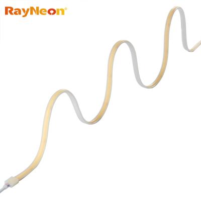 中国 D字型 フレキシブル 8mm幅 COB ネオン LED ストリップ シリコン防水 埋め込み LED ライトストリップ 販売のため