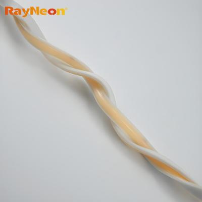 中国 D字型 フレキシブル 8mm幅 COB ネオン LED ストリップ シリコン防水 埋め込み LED ライトストリップ 販売のため