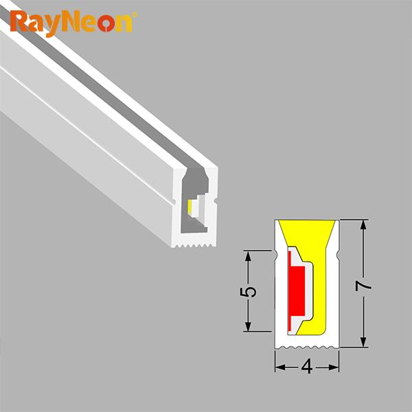 Quality 04*07mm Side View IP67 Waterproof Neon Lights Indoor Outdoor 24V RGB LED Neon for sale