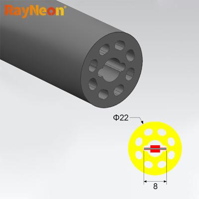 Cina Striscia luminosa al neon LED in silicone circolare IP67, luce al neon flessibile a LED a 360 gradi in vendita