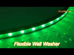 Wall Washer LED Flessibile in Silicone DC24V DMX512 Dimmerabile RGBW per Esterni IP68