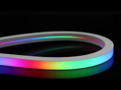 12 * 12 LED neon light strip with outdoor waterproof atmosphere lighting project, building body lighting illusion color DMX512 running horse light strip source factory