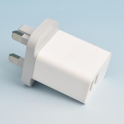 China 5V2.4A BS 2USB intelligent travel charger intelligent identification mobile phone charger USB charging head for sale