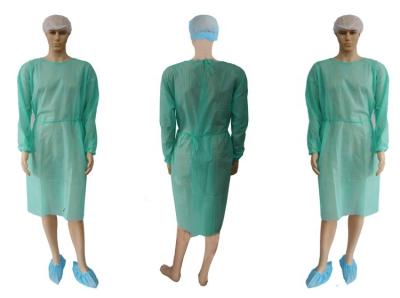 China High Quality Factory Price Disposable Bodywear  PP, SMS, PP+PE surgical Isolation Gown for sale