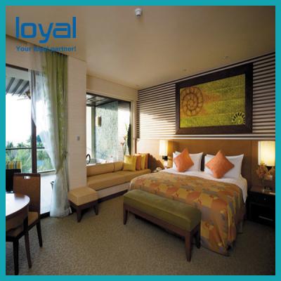China Custom Rosewood Veneer Commercial Hotel Furniture Strong Modern Bedroom Set for sale