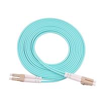 China Multimode LC UPC To LC UPC Patch Cable OM3 Aqua 3 Meter for sale