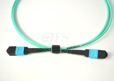 中国 MTP のコネクターのパッチ・コード/MTP の光コネクタへの 24 の中心 OM3 MPO 販売のため