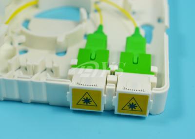 中国 FTTH繊維SC/APC 2の中心の繊維光学の端子箱のセービング スペース100*80*22mmサイズ 販売のため