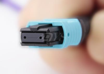 Cina Cavo a fibra ottica OM4 50/125um del tronco di Mpo dei tester lunghi con la dimensione su misura in vendita