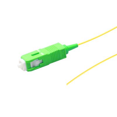 China Trança G652D 0.9mm da fibra ótica da manutenção programada 9/125 do SC APC do revestimento de LSZH à venda