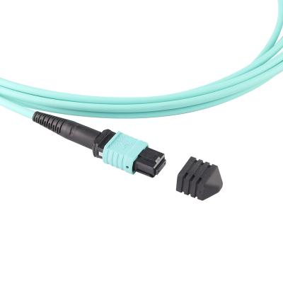 Cina L'alta qualità OM3 12 svuota il cavo di toppa di MPO MPO (femmina) - MPO 3.0mm (femminili) in vendita