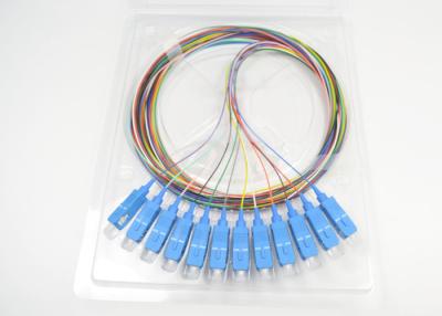 China Cabo de remendo de fibra óptica Singlemode do SC de 12 núcleos para o equipamento de teste óptico à venda