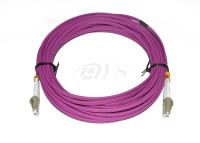 China LC/PC Purple Plastic  Multimode duplex Fiber Optic Cable/Fiber Optic Patch Lead for sale