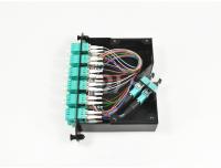 China FTTX Solution Fiber Optic Patch Panel 24 Core MTP - LC Cassette Cold Roll Steel for sale