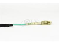 China Multimode Duplex Fiber Optic Cable Assemblies 90 Degree NSN-LC/UPC For Broadcast for sale