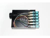 China Low Loss Patch Cord Cable 12 Core MM Module Waterproof MPO Adapter Cassette for sale