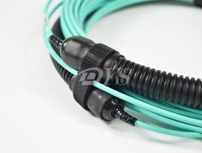 Cina Cavo a fibre ottiche rotondo ottico del cavo di toppa della fibra OM3 MPO/MTP con l'occhio di trazione/incavo in vendita